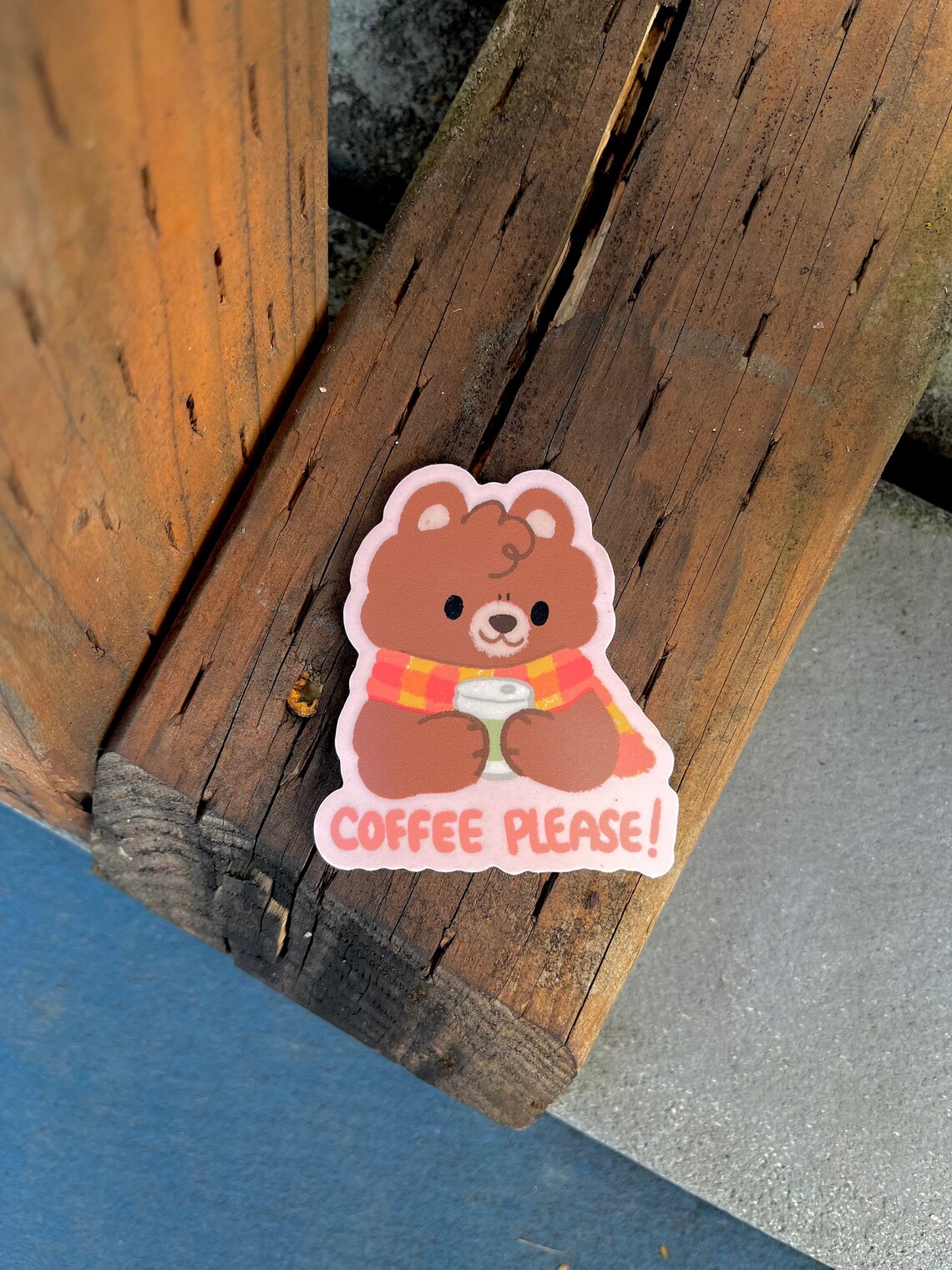 Coffee Please Sticker Laptop Decal - Etsy