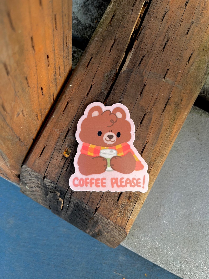 Coffee Please! - Sticker - Laptop Decal - Etsy