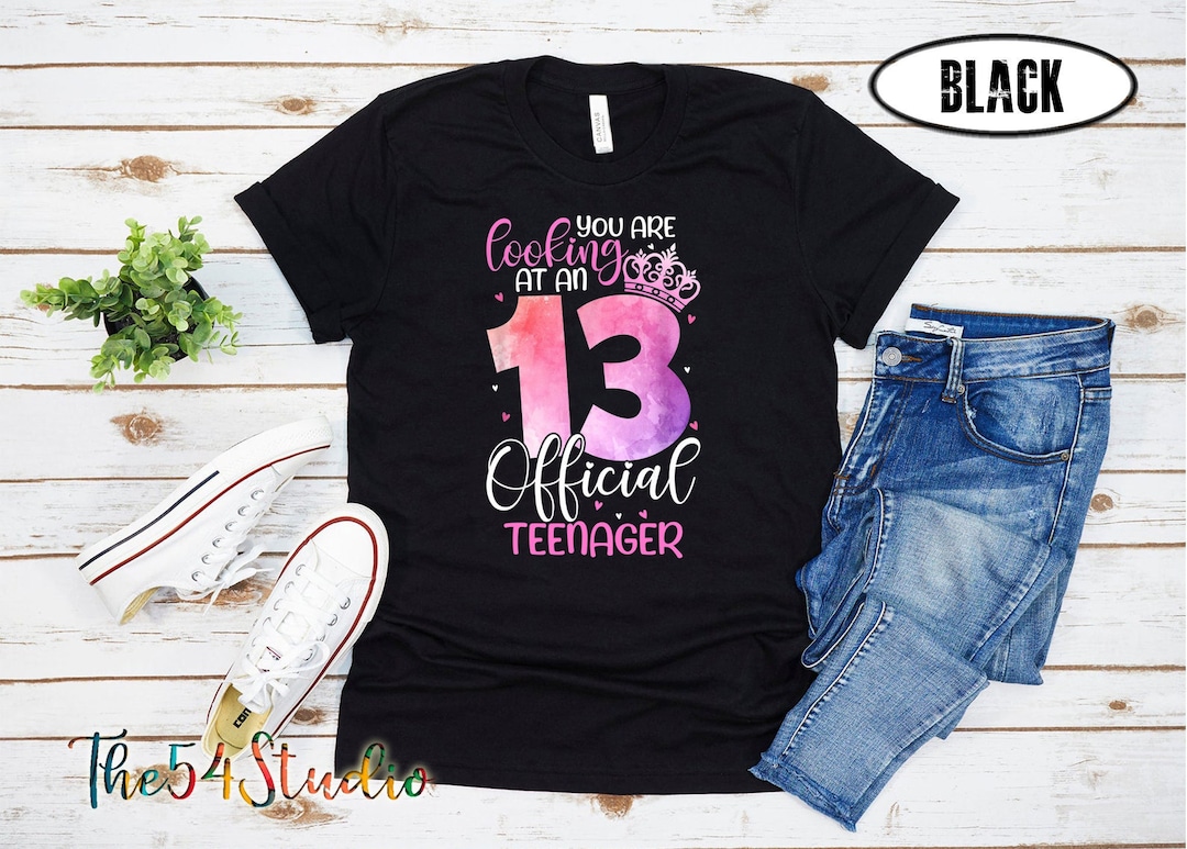 Official Teenager Shirt: 13th Birthday Gift, Bella Canvas Tee - Etsy