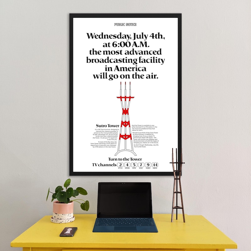 Sutro Tower Wall Decor - Etsy