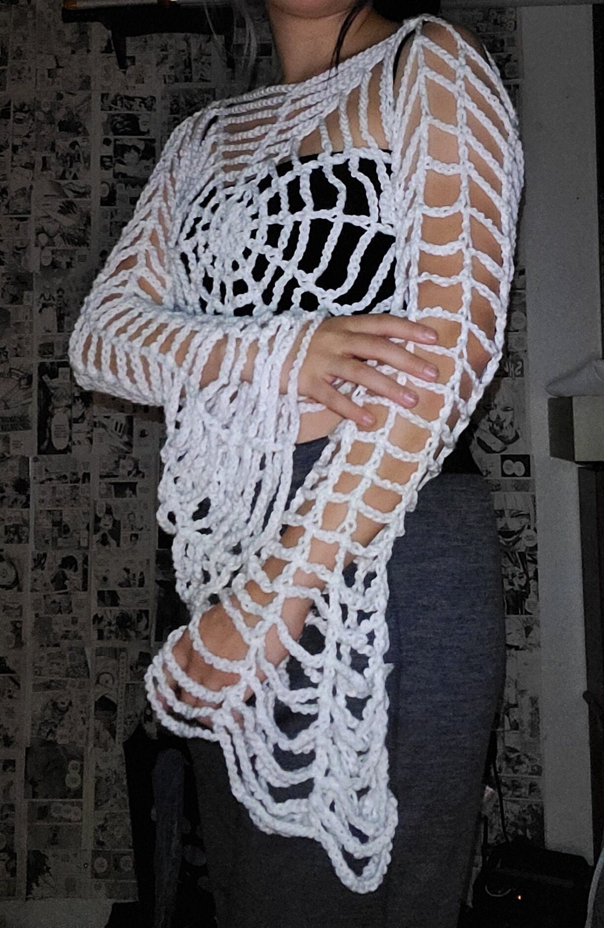 Crochet Spider Web Top - Etsy