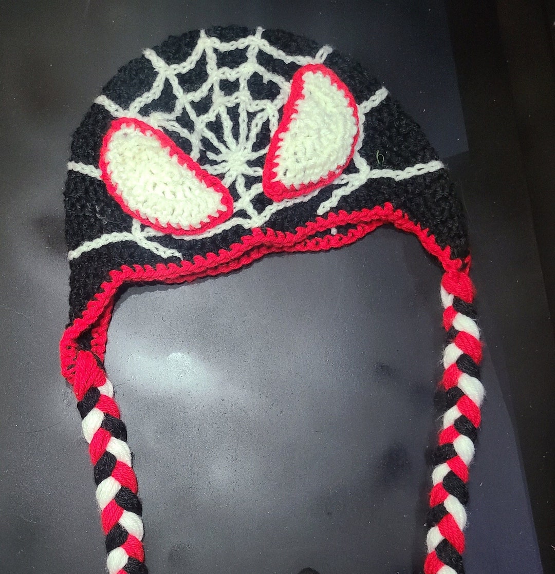 Crochet Spider-man Inspired Hat - Etsy