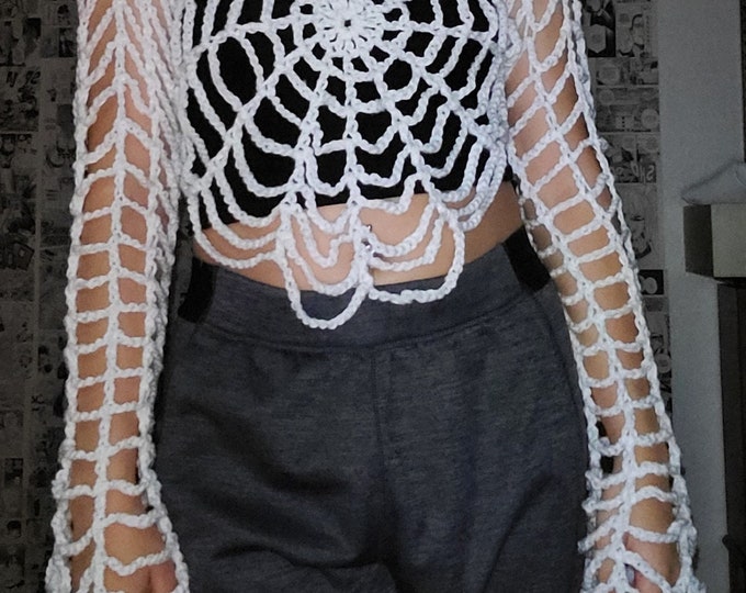 Crochet Spider Web Top - Etsy