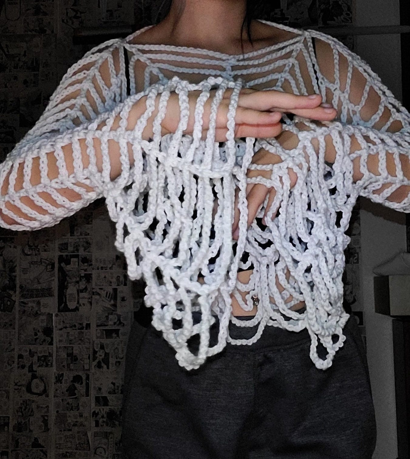 Crochet Spider Web Top - Etsy