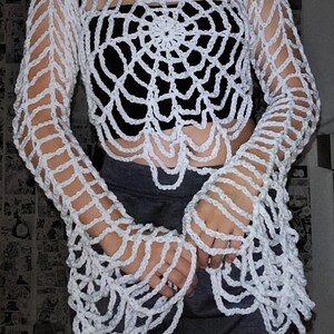 Crochet Spider Web Top - Etsy