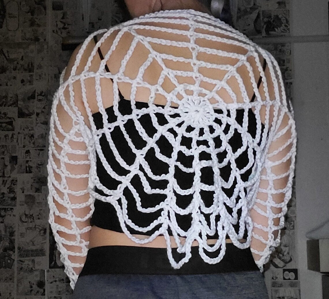 Crochet Spider Web Top - Etsy