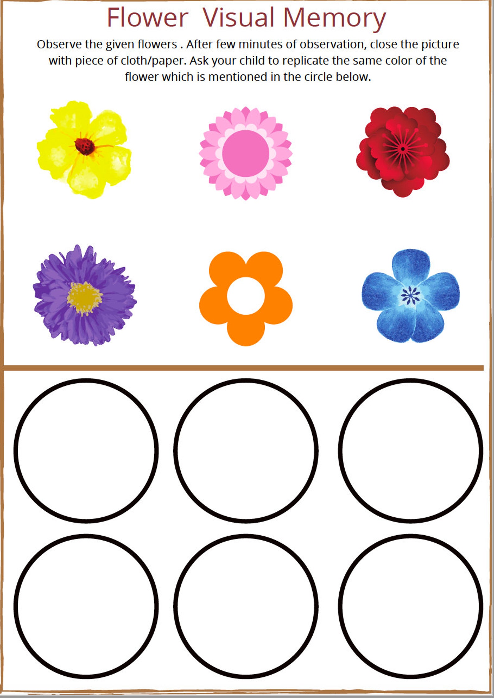 Kids Printable Worksheets-visual Memory Activities - Etsy