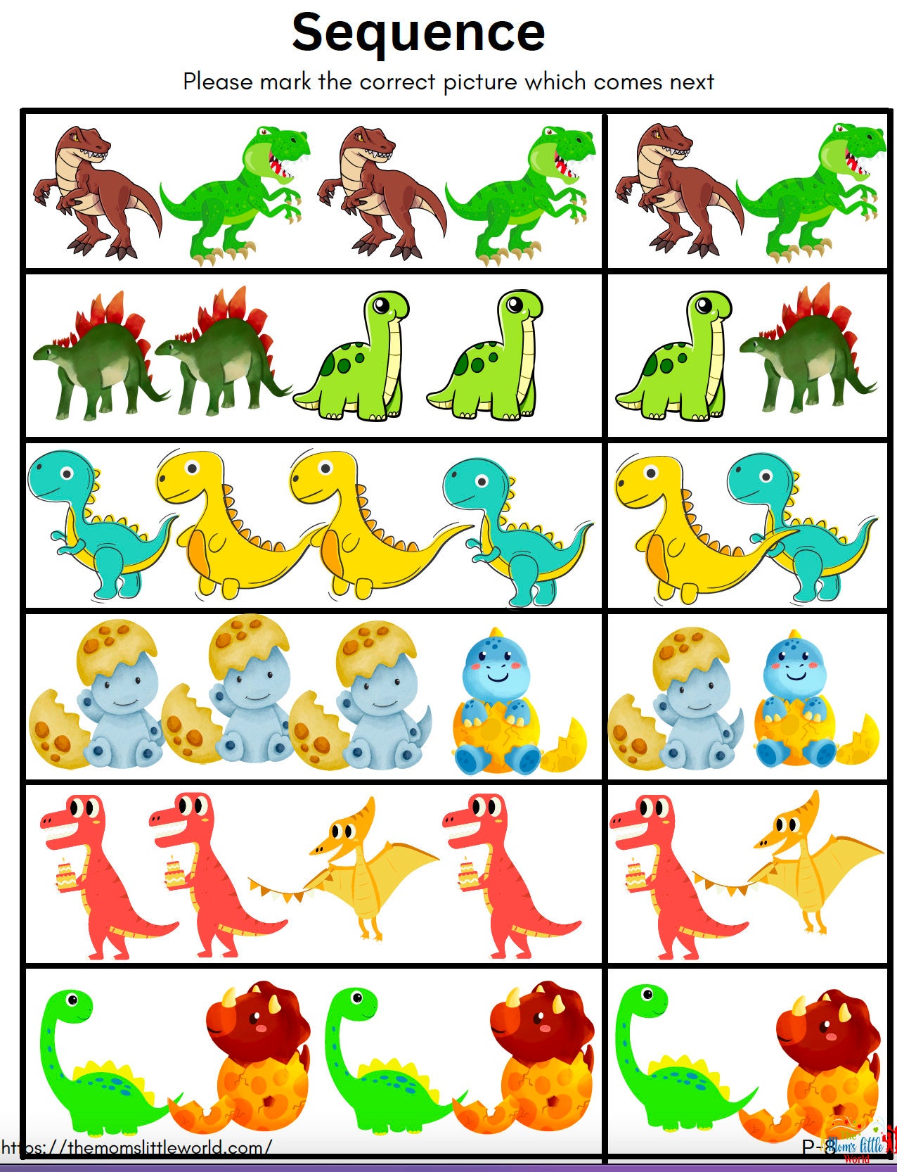 Dinosaur Theme Printable for Toddlers and Preschoolers | Preschool ...