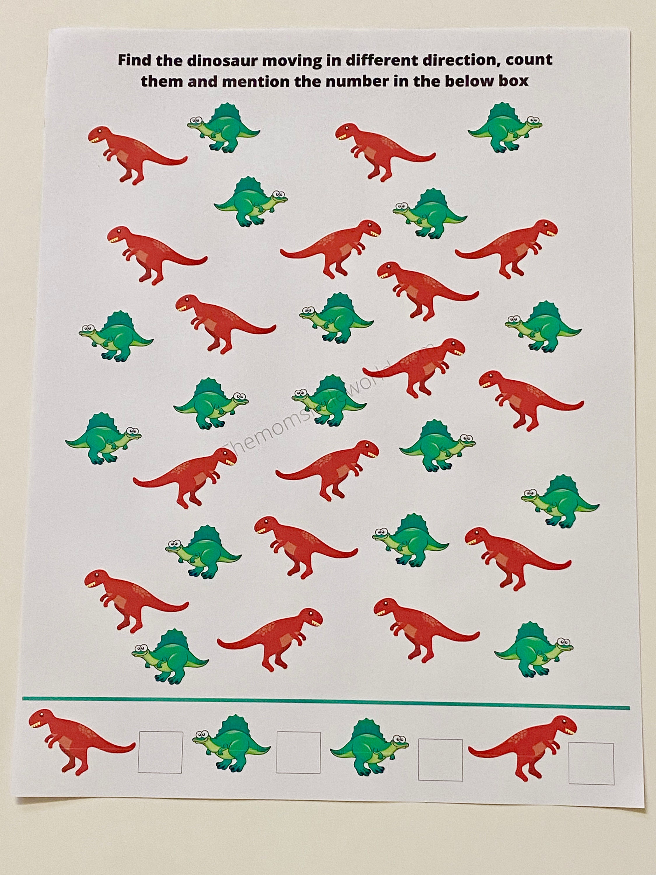 Dinosaur Theme Printable for Toddlers and Preschoolers - Etsy