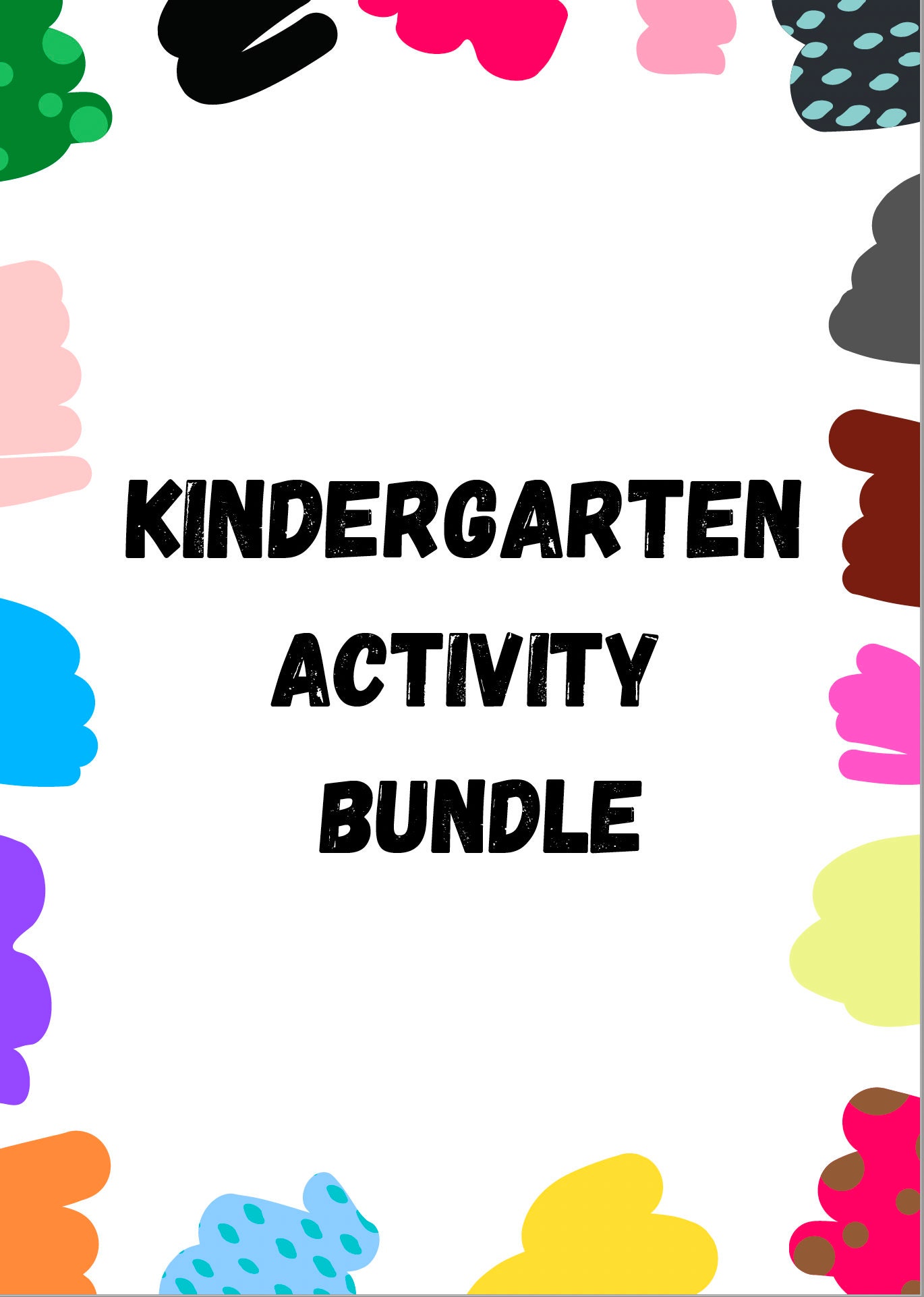 Kindergarten Activity Bundle|busy Binder for Kindergarten|math ...