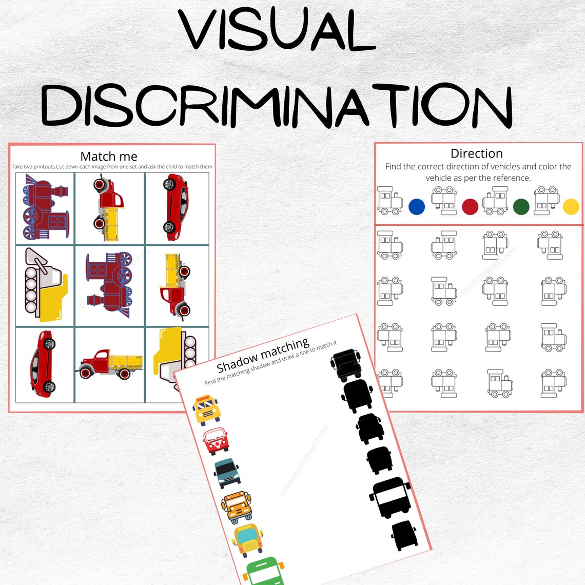 Vehicle Theme Printable |printable Worksheets for Preschool Kids |busy ...