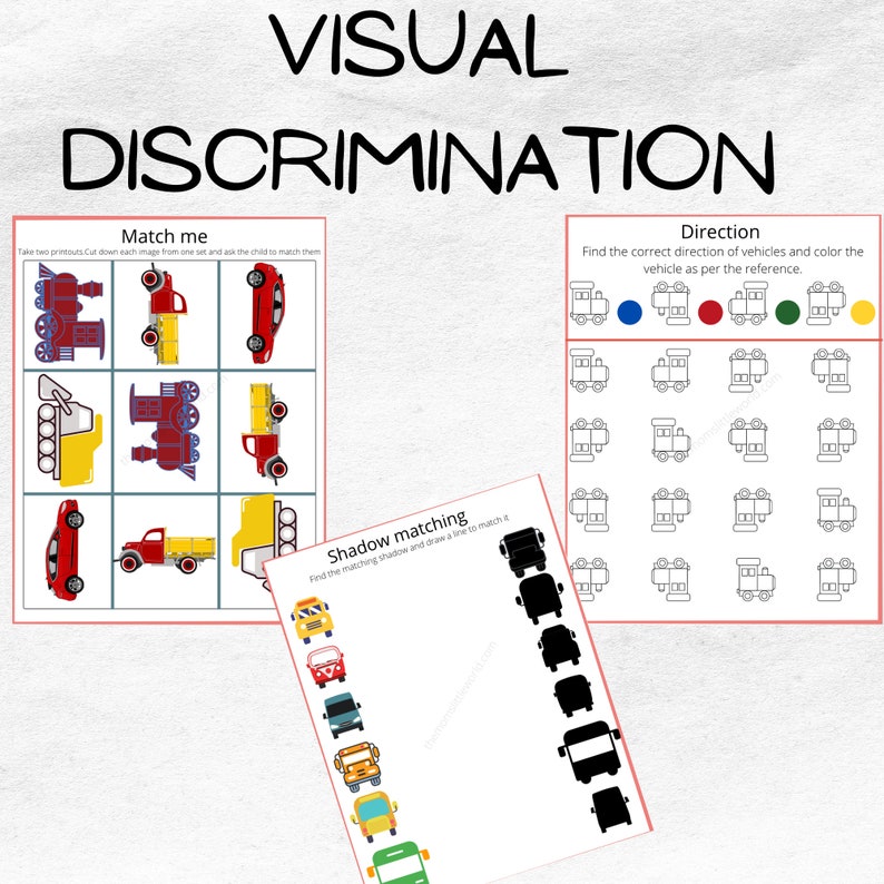 Vehicle Theme Printable |printable Worksheets for Preschool Kids |busy ...