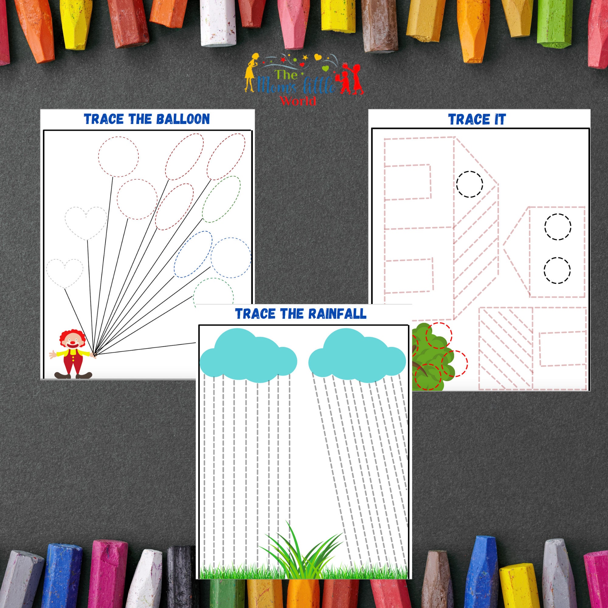 Prewriting Worksheets |prewriting Practice Worksheets|prewriting Skill ...