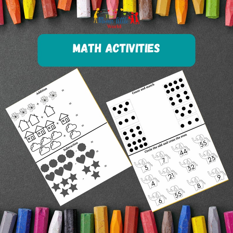 Kindergarten Activity Bundle|busy Binder for Kindergarten|math ...