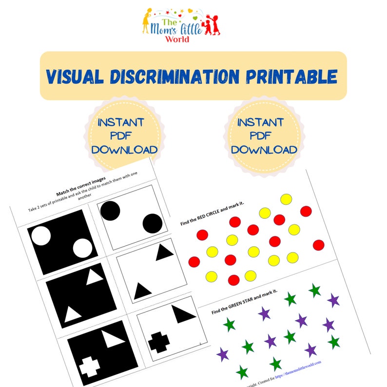 Visual Discrimination Printable | Printable Worksheets for Kids ...