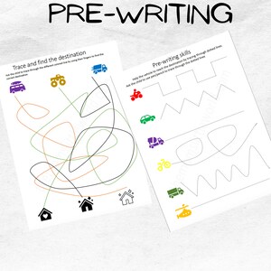 Vehicle Theme Printable printable Worksheets for Preschool | Etsy