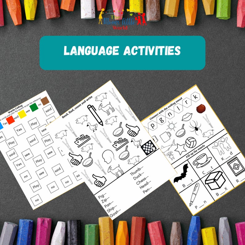 Kindergarten Activity Bundle|busy Binder for Kindergarten|math ...