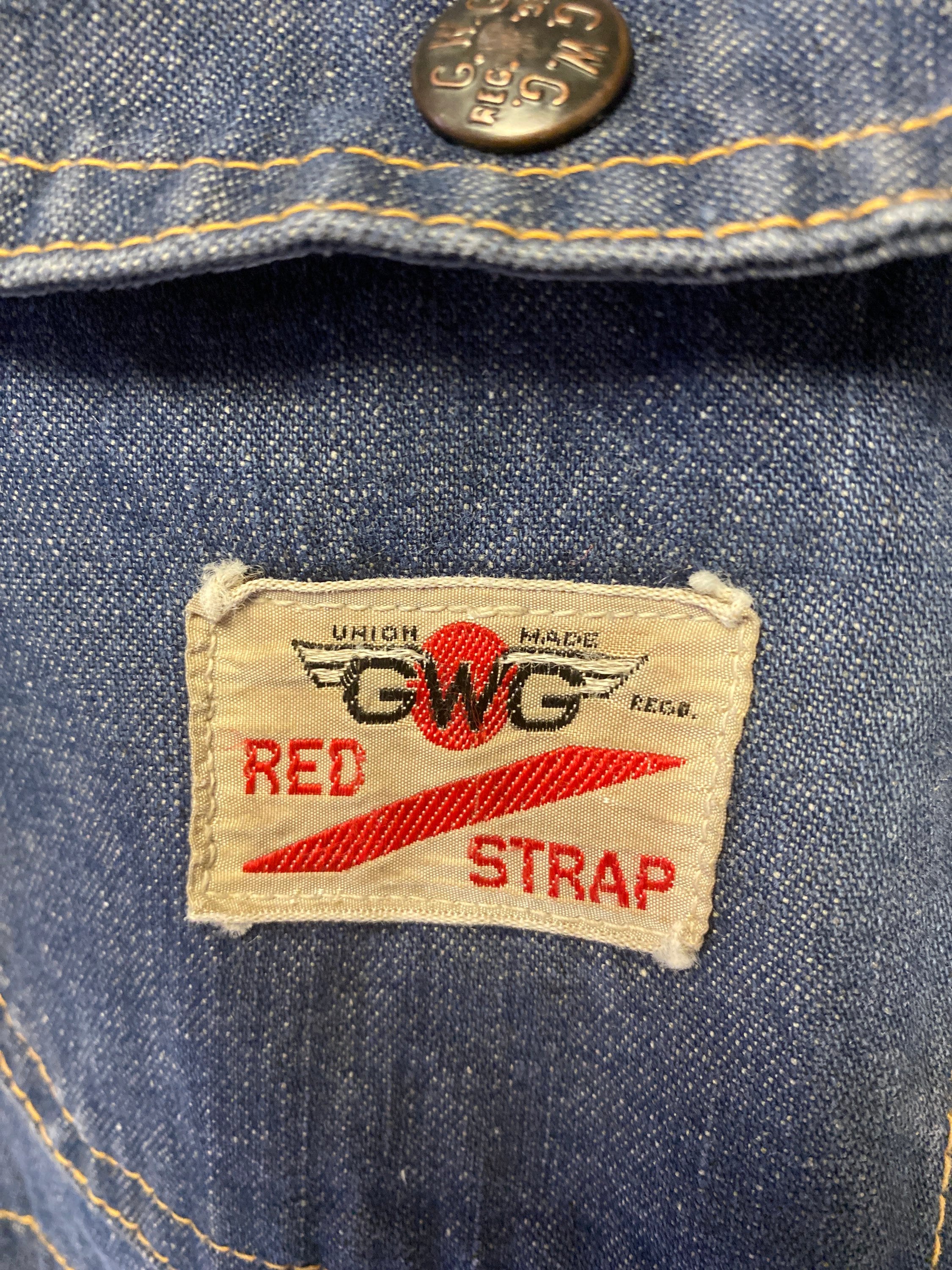Vintage Workwear Union Made 60s GWG Red Stripe Overalls - Etsy