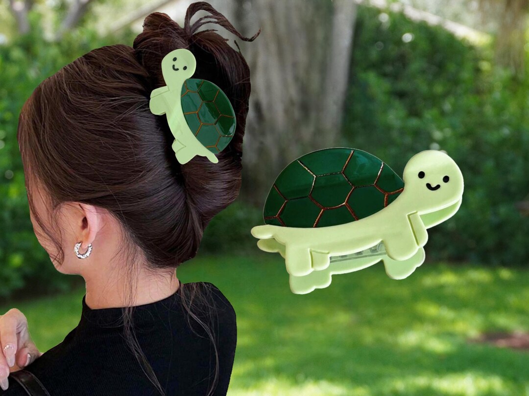 Adorable Turtle Claw Clip Hair Claw Veterinarian Gift - Etsy