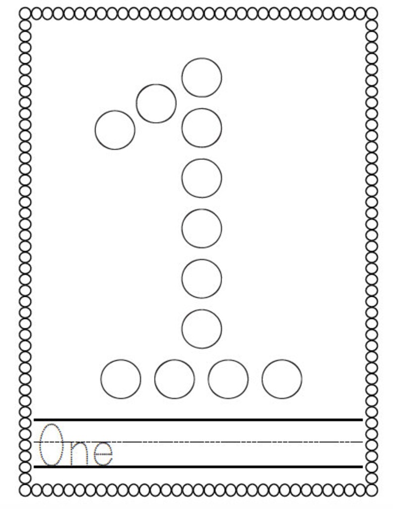 Pre-school Dot Marker Activity Book - Etsy
