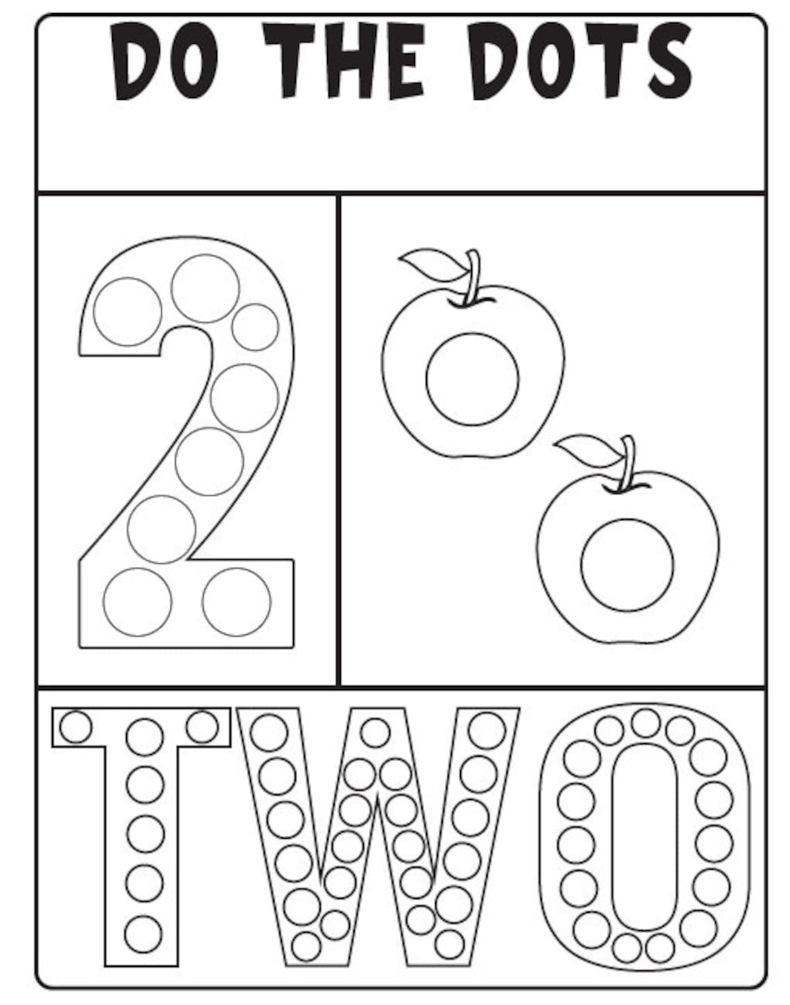 Dot Marker Number Activity Pages - Etsy