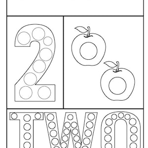 Dot Marker Number Activity Pages - Etsy