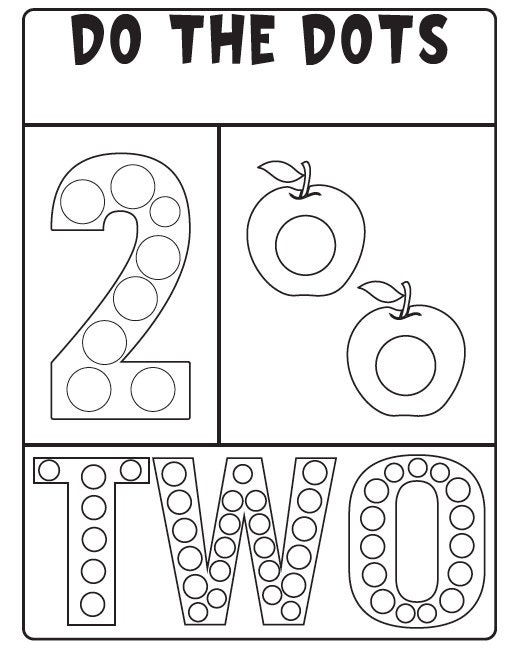Dot Marker Number Activity Pages - Etsy