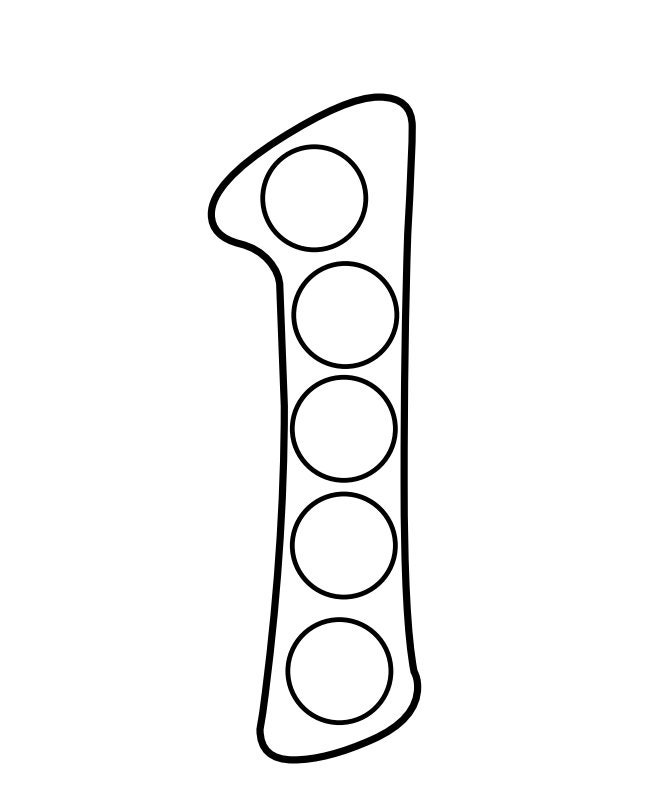 Numbers (1-100) Dot Marker Coloring Pages - Etsy