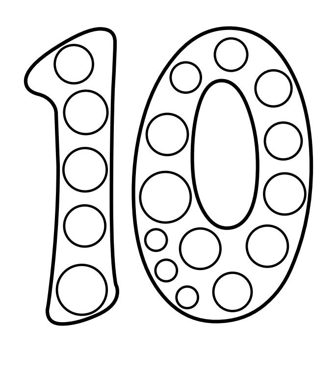 Numbers (1-100) Dot Marker Coloring Pages - Etsy