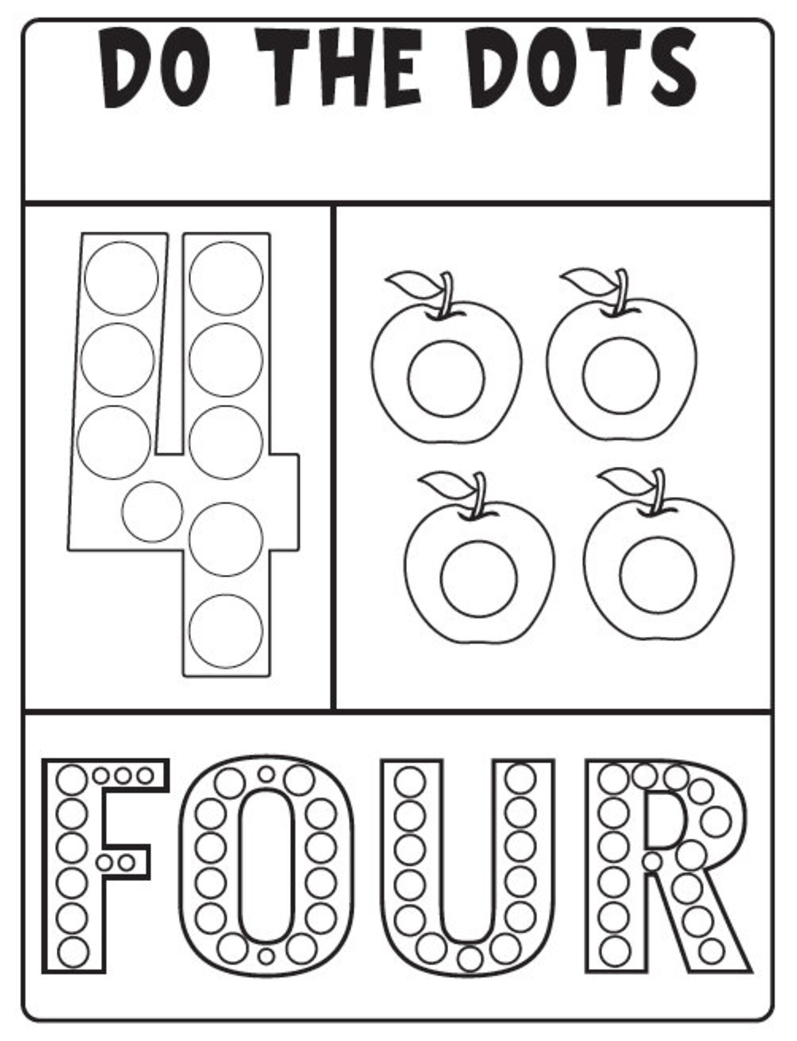 Dot Marker Number Activity Pages - Etsy