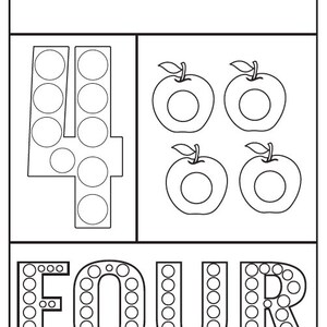 Dot Marker Number Activity Pages - Etsy