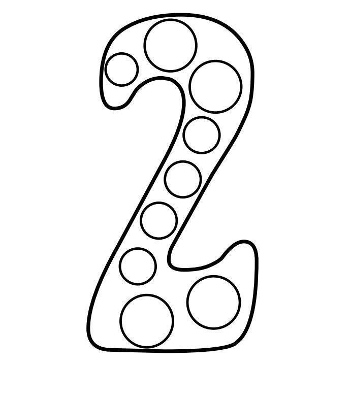 Numbers (1-100) Dot Marker Coloring Pages - Etsy