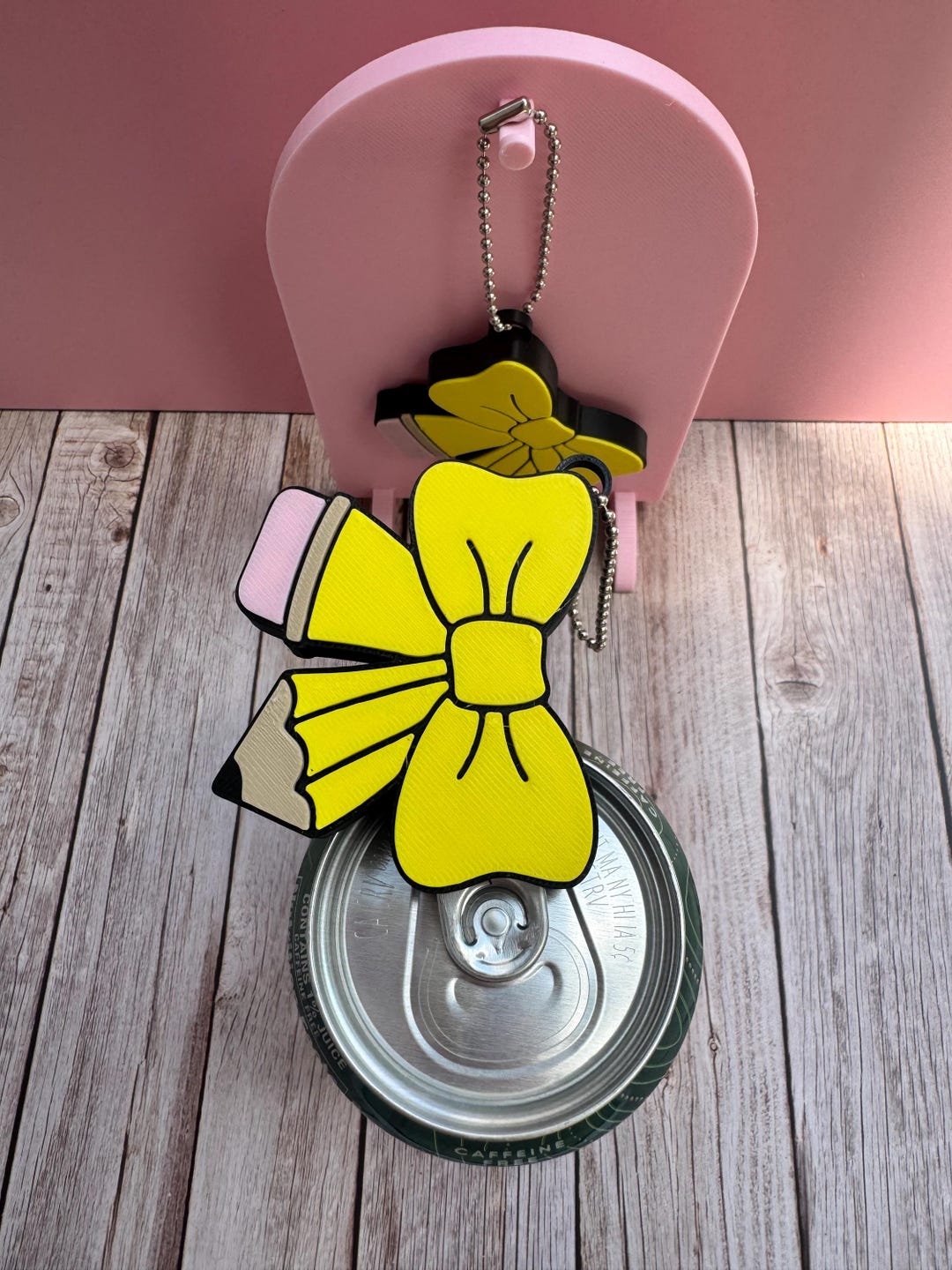 3D Printed Pencil Bow - Soda Can Opener Keychain - Etsy