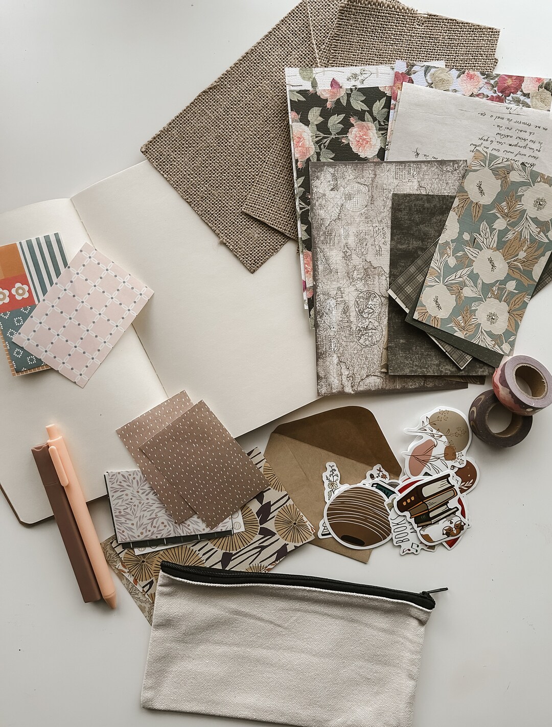 Scrapbooking Kit, Bookish Scrapbook Kit, Bookish Stickers, Scrapbook ...