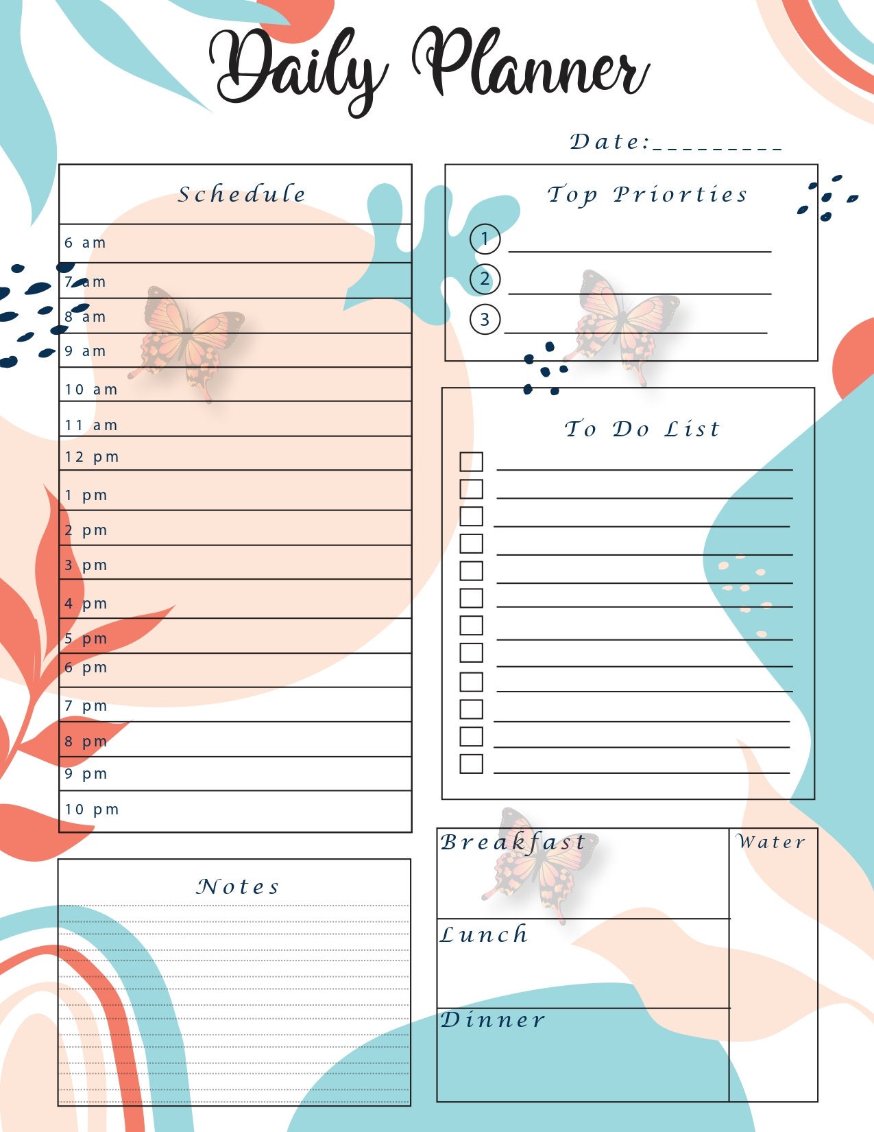 All in One Fitness Planner - Fitness Planner Bundle - Workout Planner ...