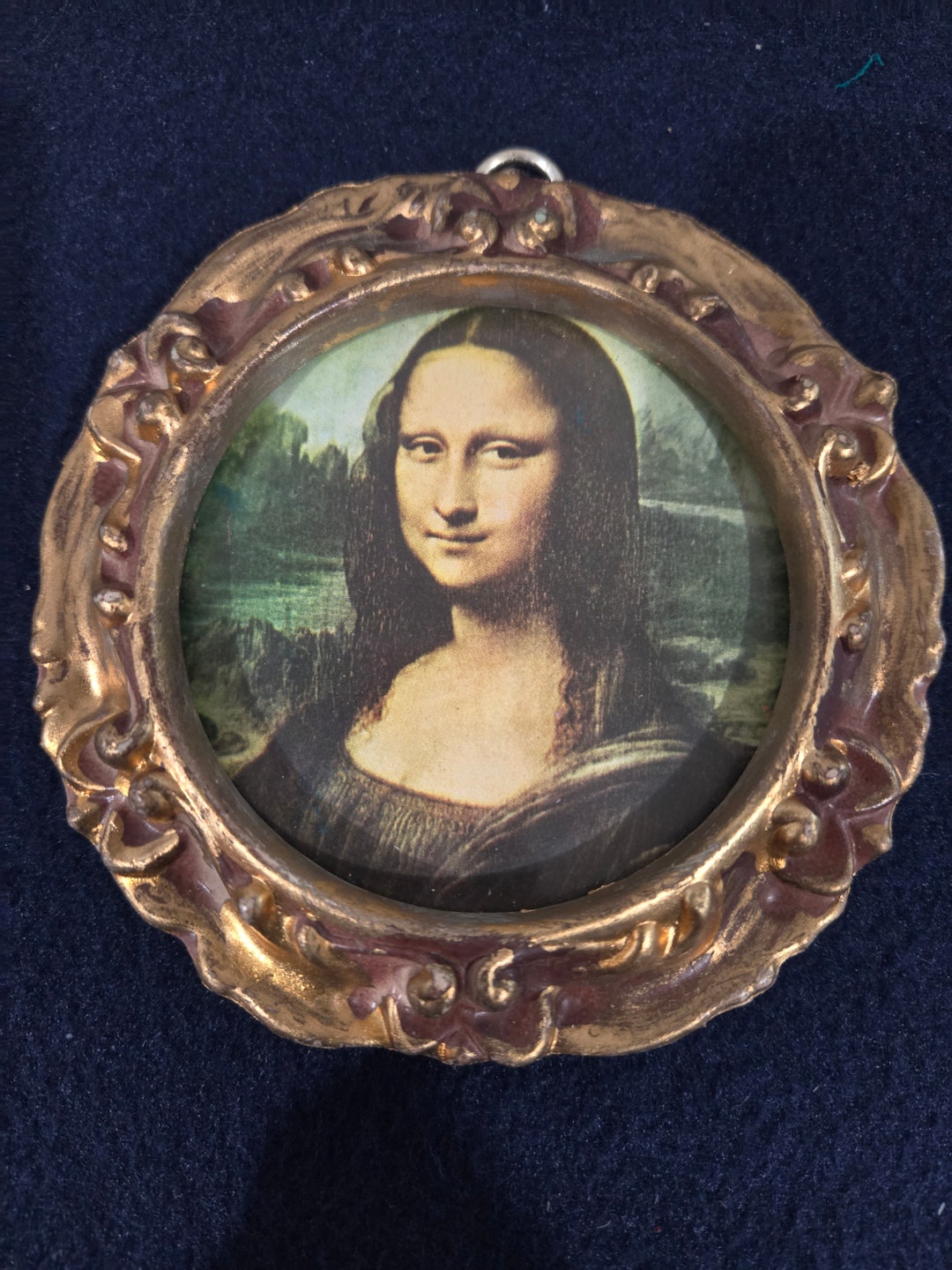 Mona Lisa by Leonardo De Vinci Print Baroque Style Miniature Art ...