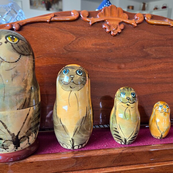 Nesting Dolls Cats - Etsy