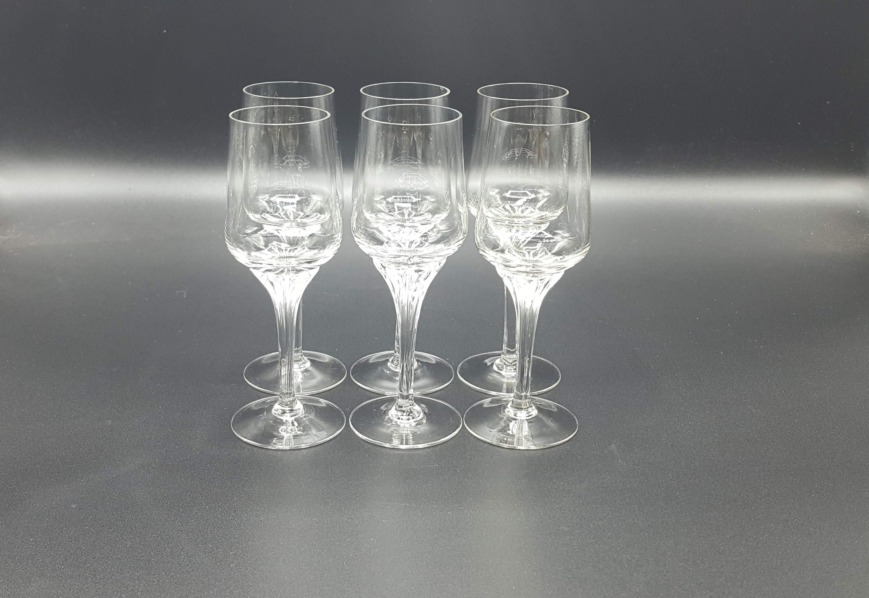 Six Sherry Glasses Etsy