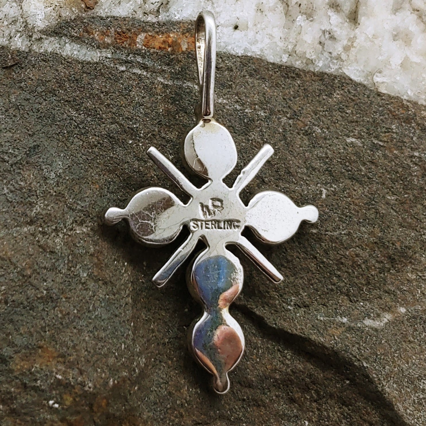Zuni Cross Pendant Crafted by Terry Dishta - Etsy
