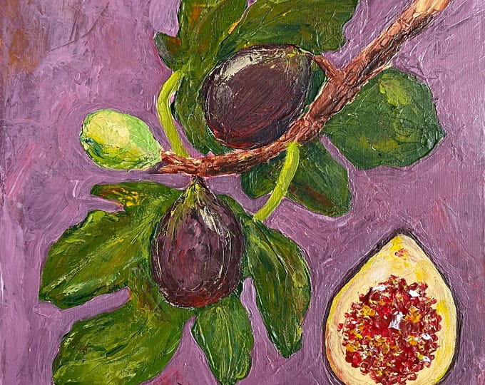 Oil Painting "mysore Fig Tree at Shangri La” Miniature Tree Painting - Etsy