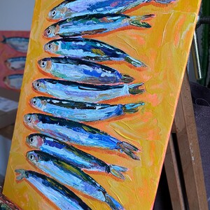 Original Acrylic Painting ‘anchovies’ - Etsy