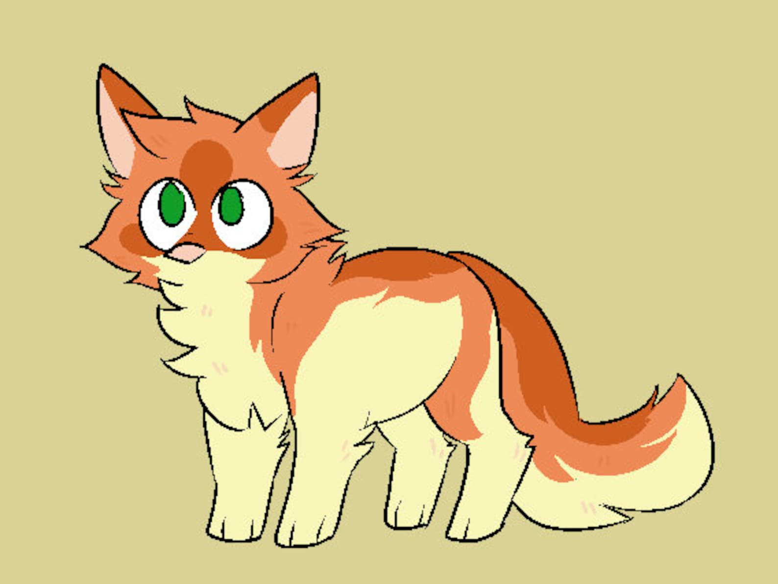 Mspaint Cat Lineart Base - Etsy