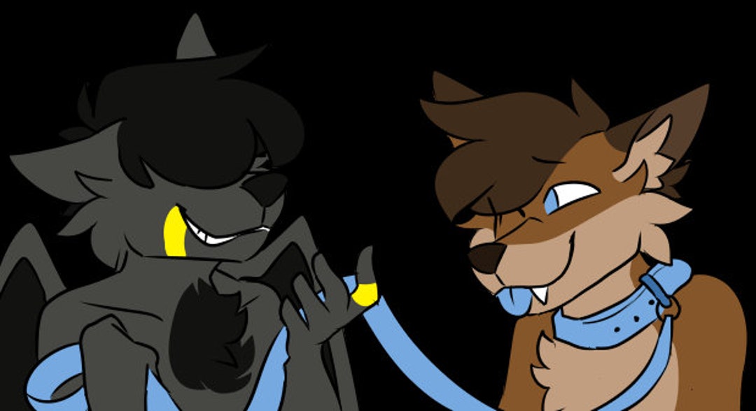 Furry Couple Lineart Base // Leashed and Collared - Etsy UK