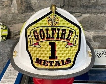 Metal Fire Helmet Shield - Etsy