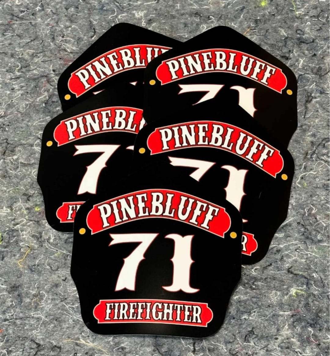 Firefighter Tin Shields - Etsy