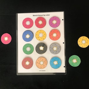 Buy Match Donut by Colortoddler Activities Match by Color Online in ...