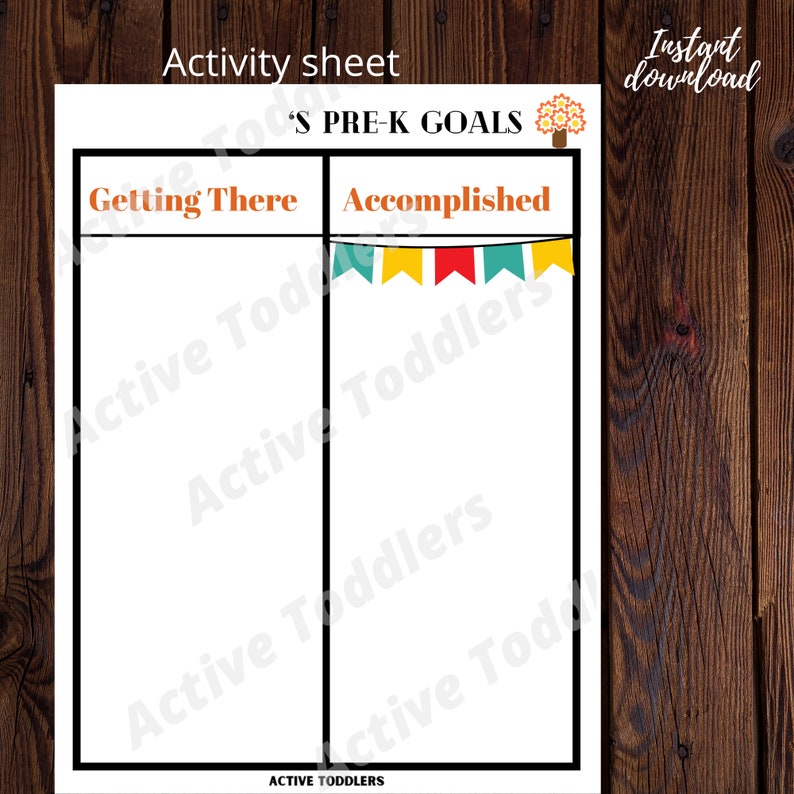 Pre K Goals Preschool Goals Chores Kids Goalstoddler - Etsy