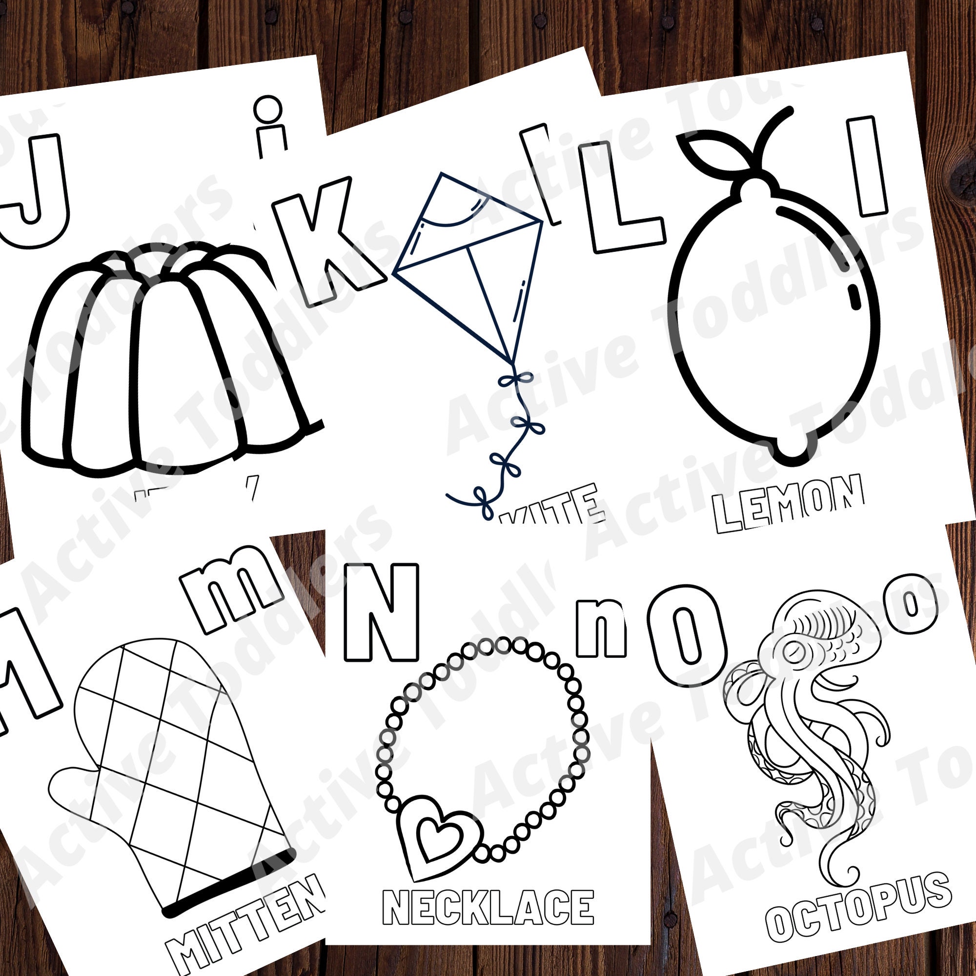 A-Z Letters Coloring Pages Kids Activity Coloring Pages - Etsy