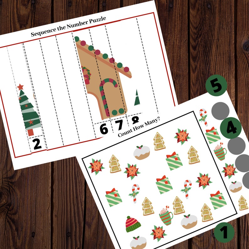 Toddler Christmas Busy Book Christmas Busy Binder Toddler - Etsy