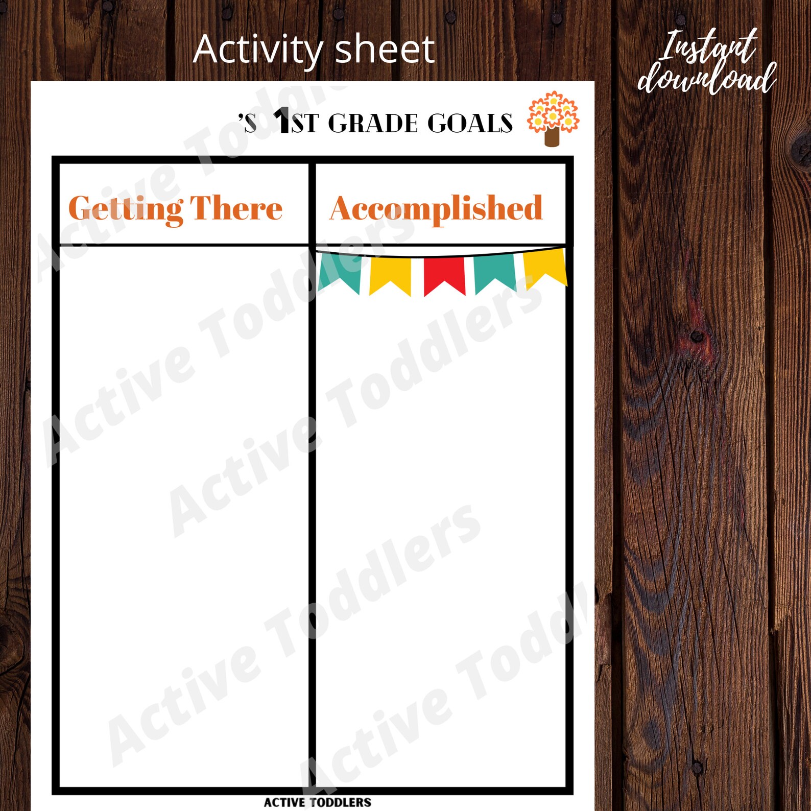 1st Grade Goals Checklist Kids First Grade Goals Chores - Etsy